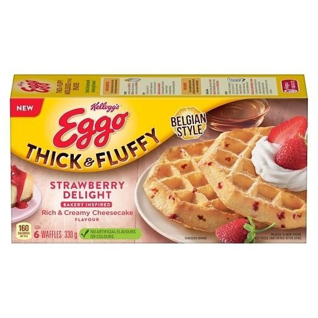 Thick and Fluffy Strawberry Delight Waffle, 330 Gram ...
