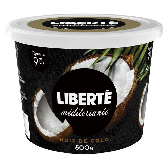 Liberte Yogurt Mediterranee 9 Percent Milk Fat Coconut Yogurt| 500 Gram
