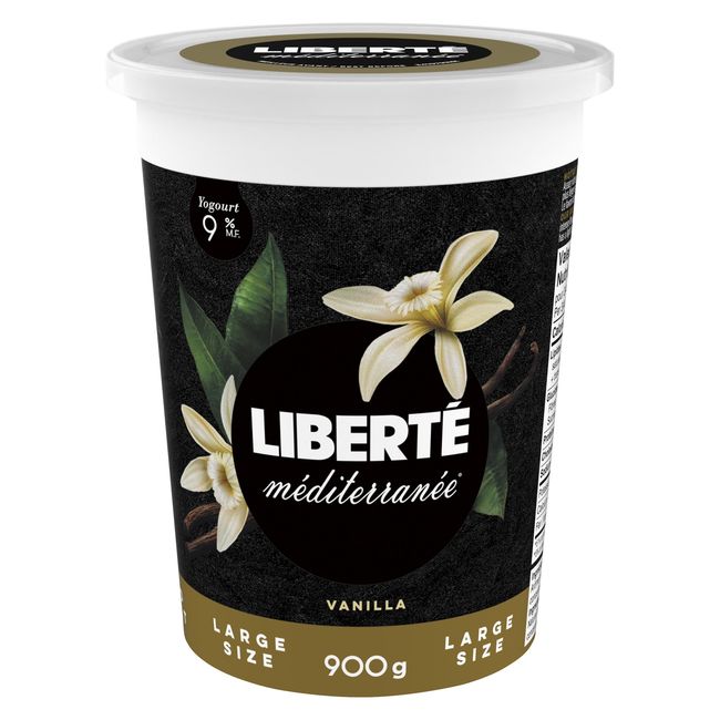 Mediterranee 9 Percent Milk Fat Vanilla Yogurt, 900 Gram ...