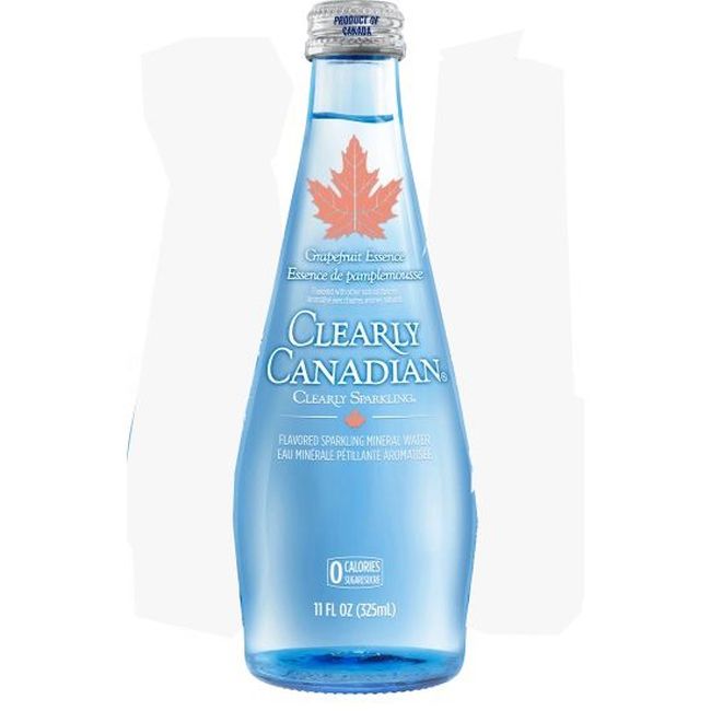 Clearly Canadian Grapefruit Essence Sparkling Mineral Water| 325 Milliliter