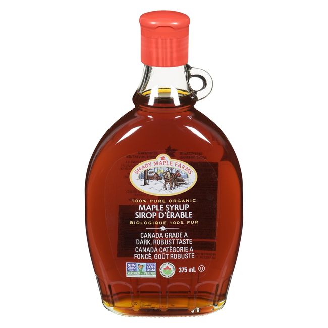 Organic Dark Robust Taste Maple Syrup, 375 Milliliter ...