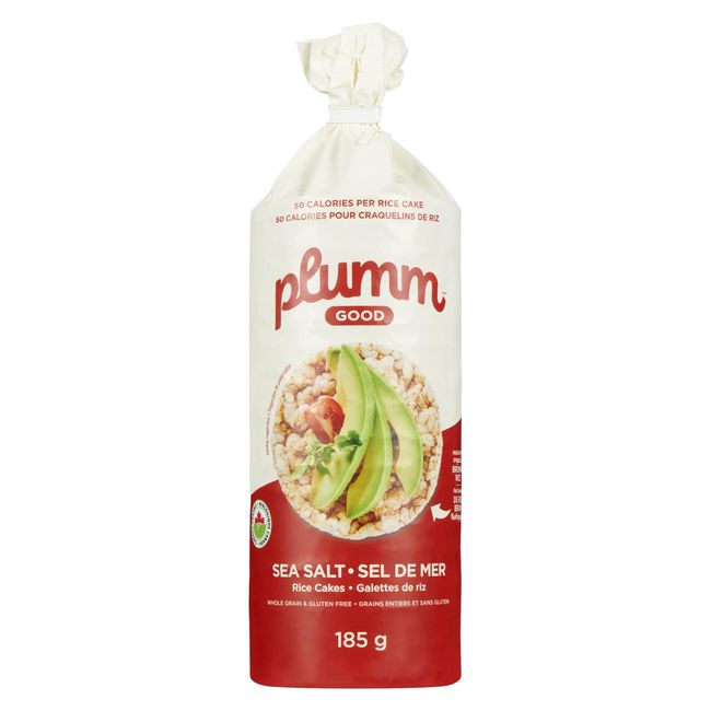 Plumm Good Organic Sea Salt Rice Cake| 185 Gram
