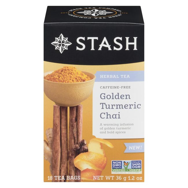 Golden Turmeric Chai Herbal Tea, 18 count | FoodServiceDirect.ca ...