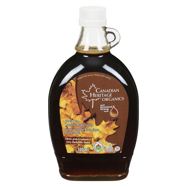Organic Very Dark Strong Maple Syrup, 500 Milliliter ...