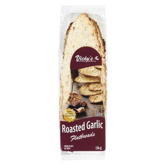 Vicky's Roasted Garlic Flatbread| 130 Gram
