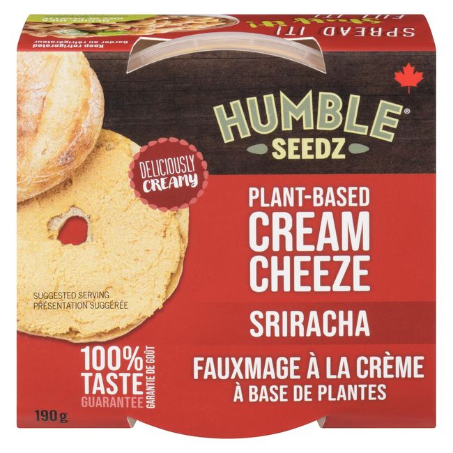 Humble Seedz Plant Based Sriracha Cream Cheeze| 190 Grams