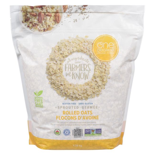 Sprouted Rolled Oats, 1.28 Kilogram | FoodServiceDirect.ca - Canada's ...
