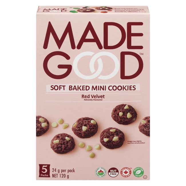 Organic Red Velvet Soft Baked Mini Cookies, 24 Gram | FoodServiceDirect ...