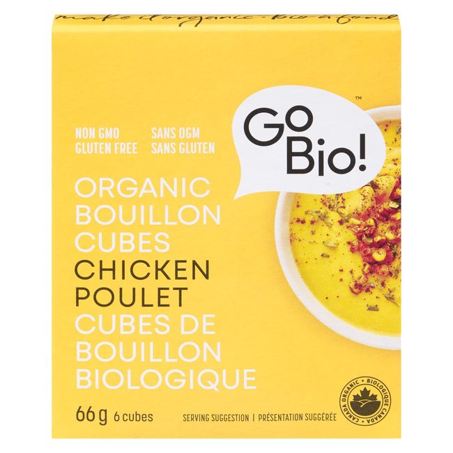 Organic Chicken Bouillon Cube, 66 Gram | FoodServiceDirect.ca - Canada ...