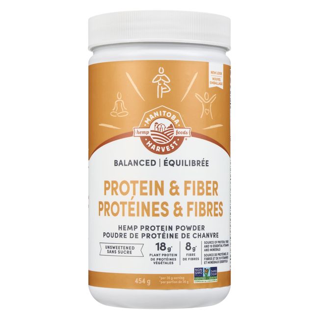 Hemp Yeah Unsweetened Balanced Protein Plus Fiber Powder, 454 Gram ...