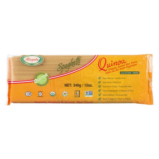 Organic Quinoa Brown Rice Spaghetti Pasta, 340 Grams ...