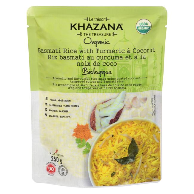 Turmeric Coconut Basmati Rice Meal, 250 Grams | FoodServiceDirect.ca ...