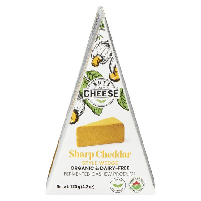 Nuts For Cheese Sharp Cheddar Style Wedge Cheese| 120 Gram