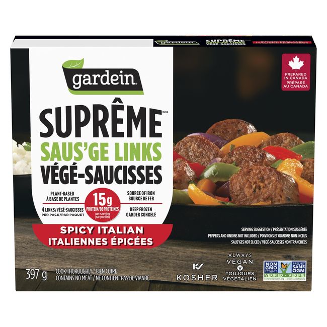 Gardein Ultimate Spicy Italian Plant Based Sausage| 397 Gram