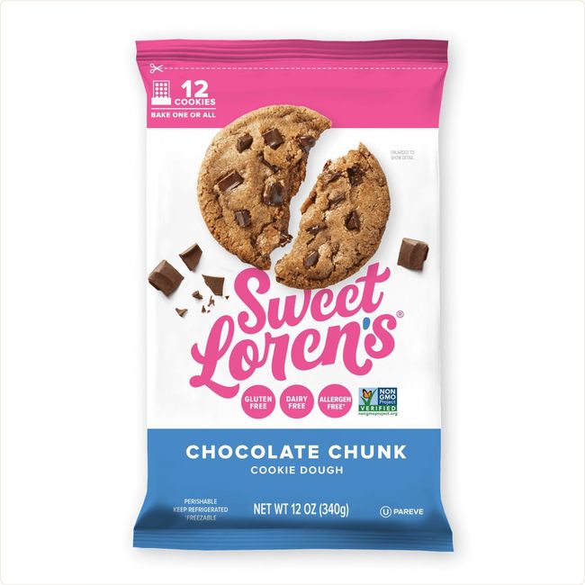 Chocolate Chunk Pre Cut Cookie Dough, 340 Gram | FoodServiceDirect.ca ...