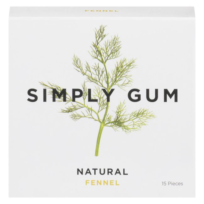 Natural Fennel Chewing Gum, 15 count | FoodServiceDirect.ca - Canada's ...