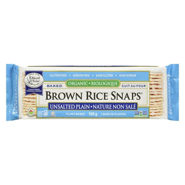 Edward & Sons Or Brown Rice Snaps Unsalted Plain
