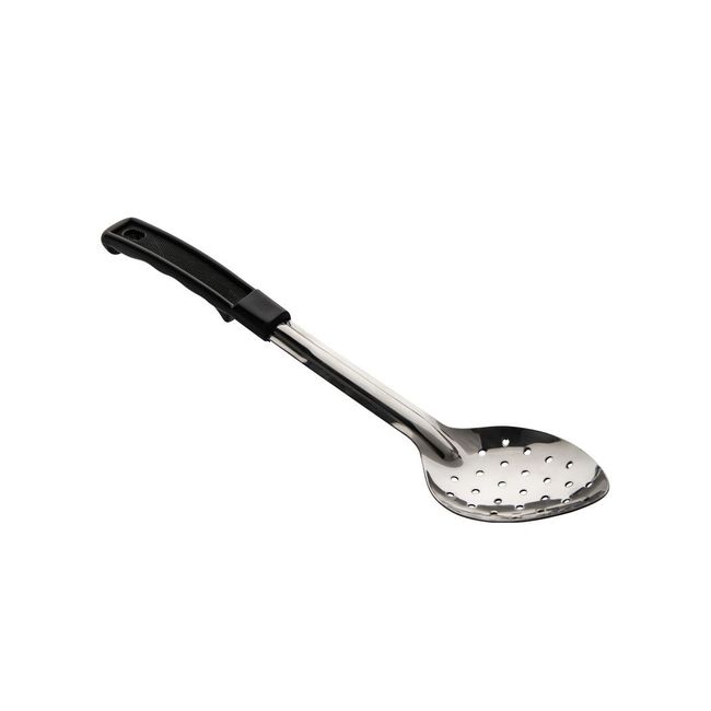 Conventional Stainless Steel Perforated Serving Spoon with Black ...