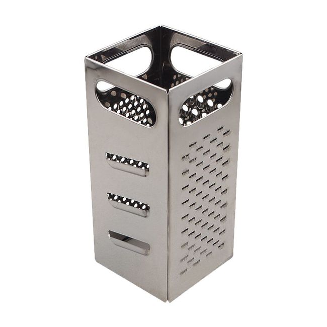 Browne Stainless Steel 4 Side Square Grater| 9 X 4 X 4 Inch