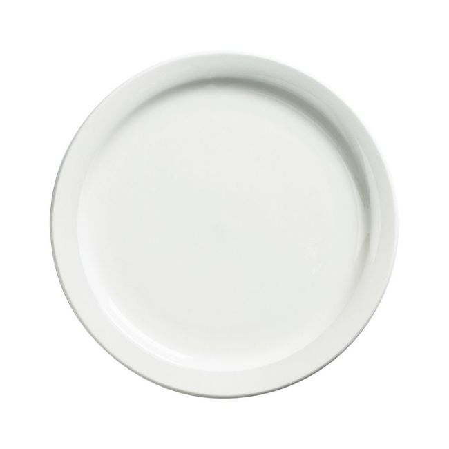 Browne Palm Porcelain White Dinner Plate| 9 Inch