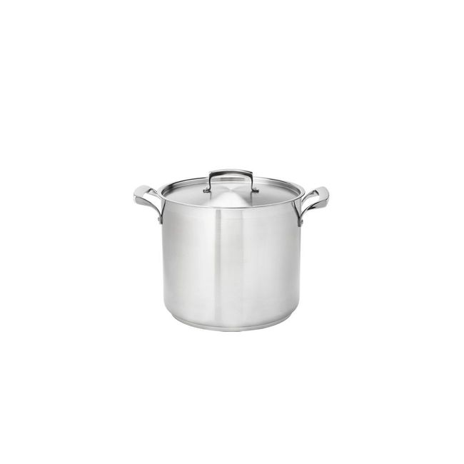 Browne Thermalloy Stainless Steel Deep Stock Pot| 8 Quart Capacity