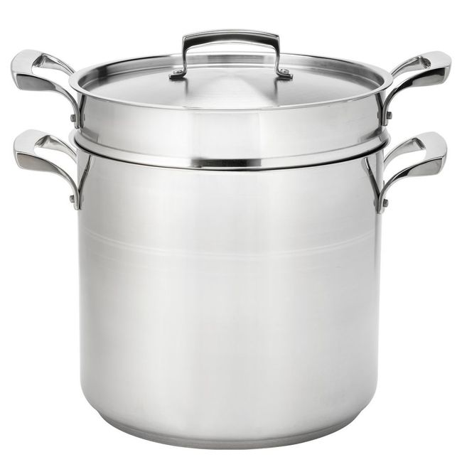 Browne Thermalloy Stainless Steel 3 Piece Double Boiler Set| 20 Quart ...