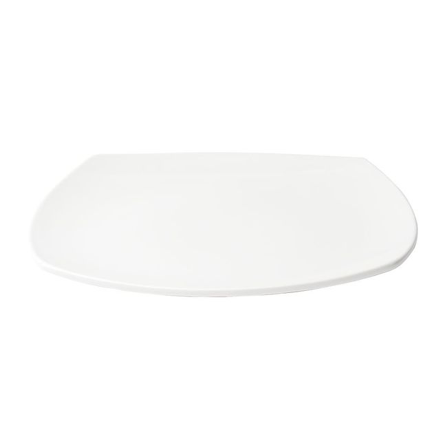 Browne Foundation Porcelain Rounded Square Coupe Plate| 10 Inch