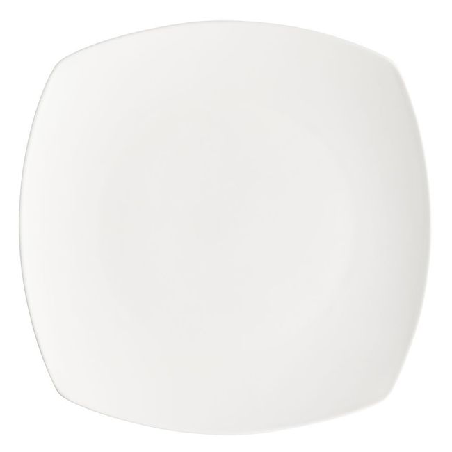 Foundation Porcelain Rounded Square Coupe Plate, 11.75 inch ...
