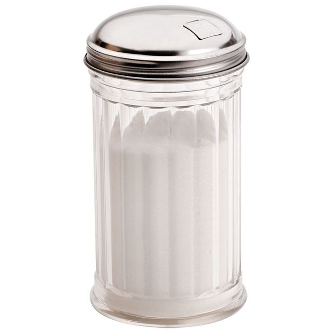 Browne Plastic Sugar Pourer With Stainless Steel Top| 12 Ounce