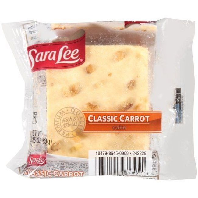 Individually Wrapped Carrot Cake, 2.25 Ounce | FoodServiceDirect.ca ...