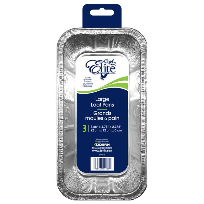 Chef Elite Large Loaf Pan| 3 Count