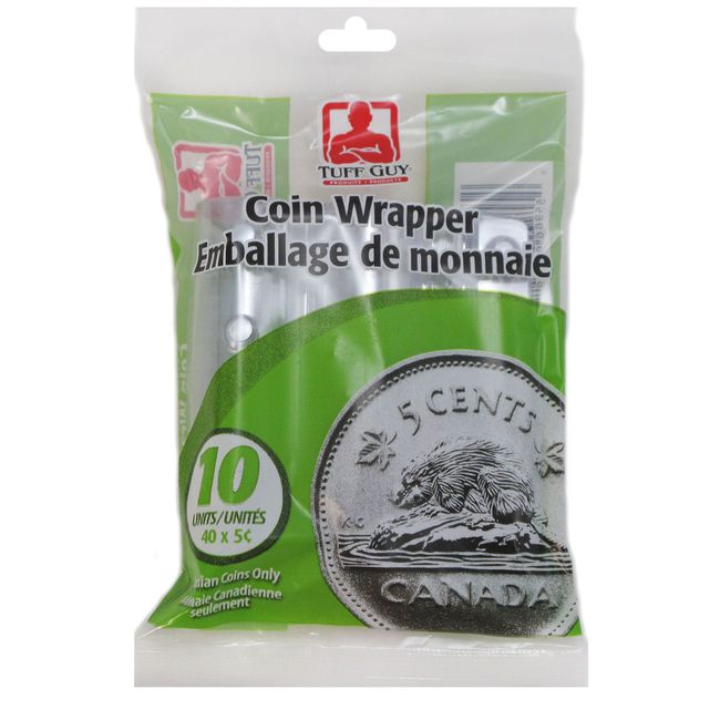 Tuff Guy Plastic Nickels Coin Wrapper| 10 Count