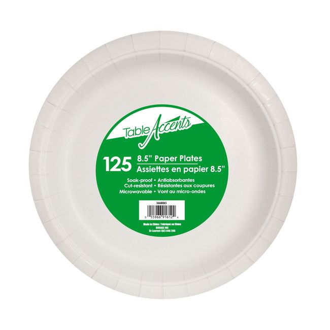 Soak-Proof Paper Plate, 8.5 inch | FoodServiceDirect.ca - Canada's ...
