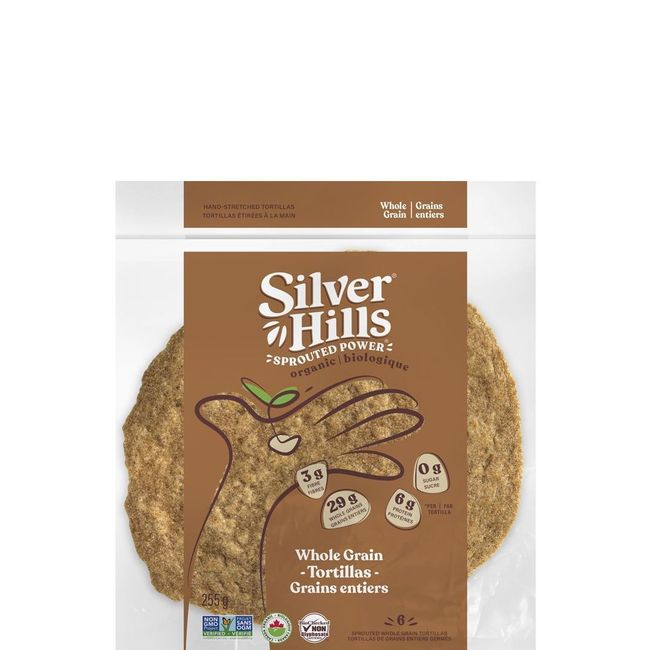 Organic Whole Grain Sprouted Tortilla, 255 Gram | FoodServiceDirect.ca ...