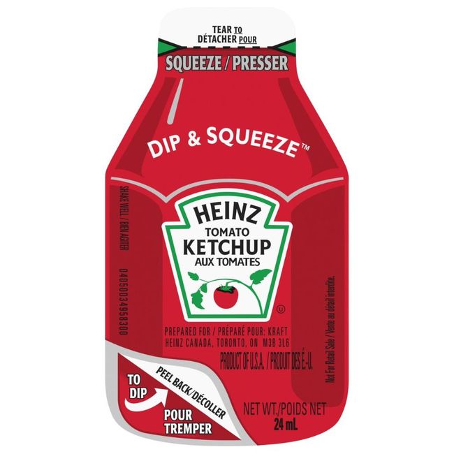 PORTION KETCHUP DIP SQUEEZE