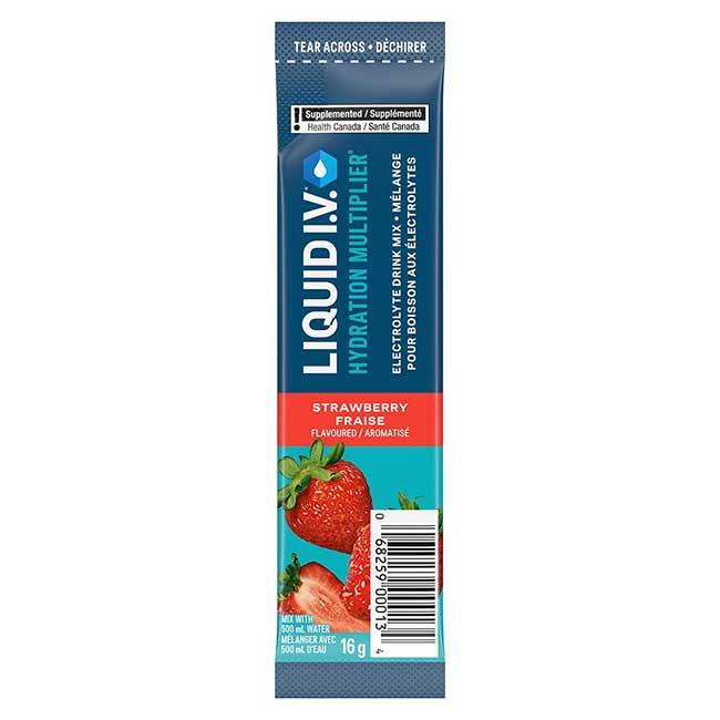 Liquid I.V. 16 Gram Strawberry Packet, 10 count