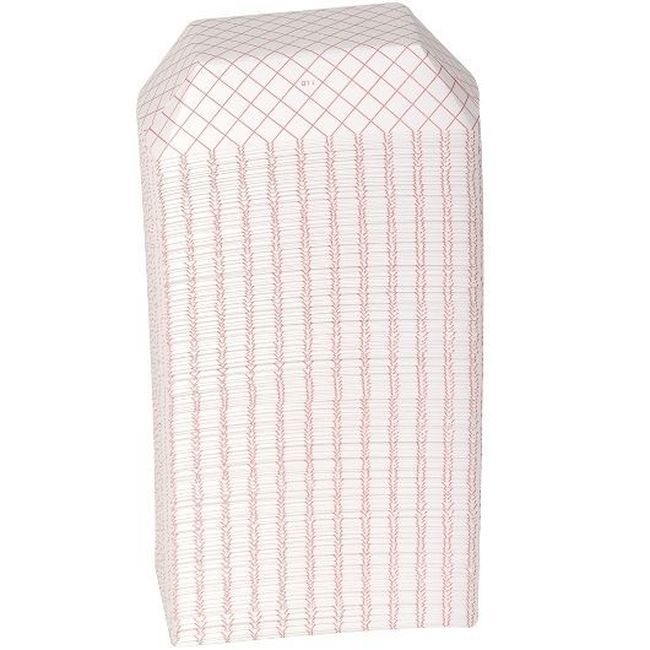 Dixie 1 Pound Red Plaid Poly-coated Paper Food Tray| 250 Count