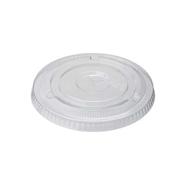 Dixie Clear Plastic Straw Slotted Lid For Pete Cold Cup| 100 Count