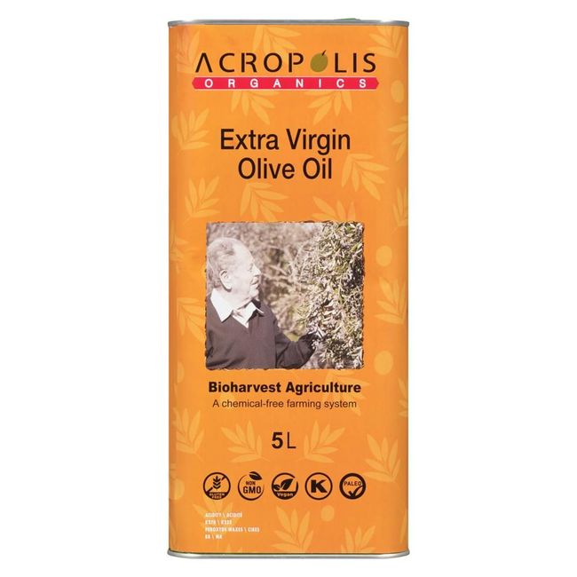 Acropolis Organics Extra Virgin Olive Oil - Bioharvest - 5l (acropolis ...
