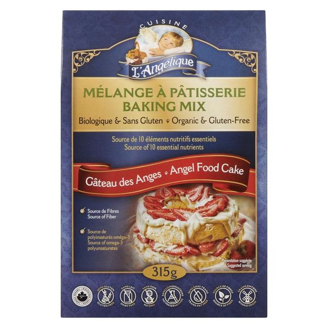 Cuisine L'angelique Angel Food Cake Mix Org Gluten-free 315g