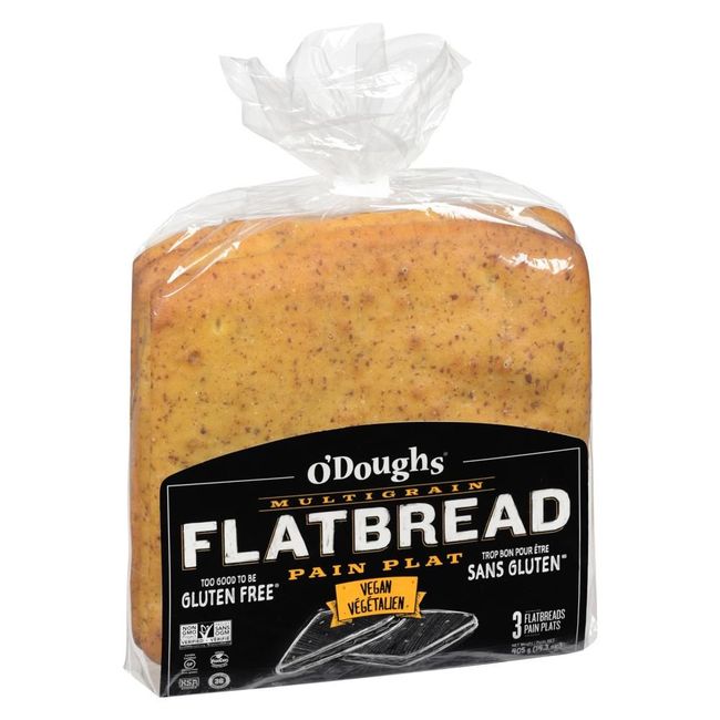 O'doughs Gluten Free Multigrain Flatbread (gluten Free Multigrain ...