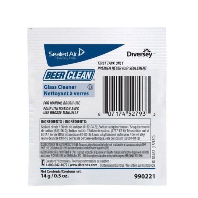 Beer Clean Glass Cleaner, 100 count | FoodServiceDirect.ca - Canada's ...