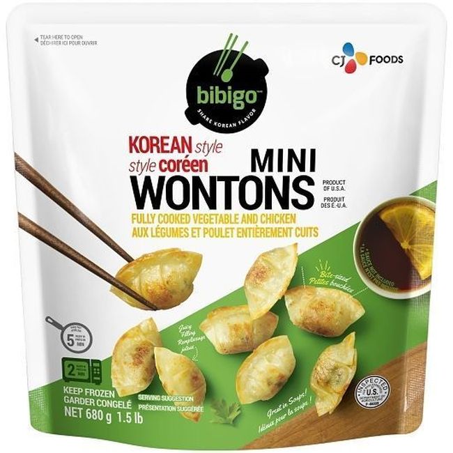 Bibigo Mini Chicken And Vegetable Wontons