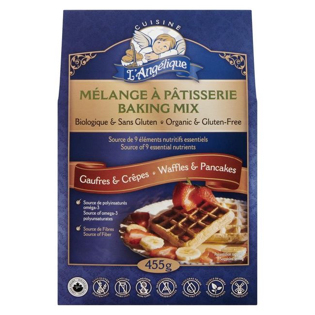 Cuisine L'angelique Waffle & Pancake Mix Org Gluten-free 455g (cuisine ...