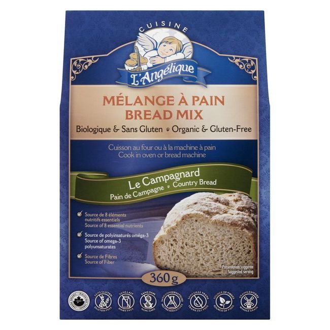 Cuisine L'angelique Le Campagnard Bread Mix Org Gluten-free 360g ...