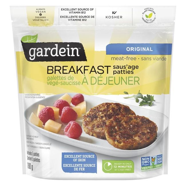 Gardein 8/190g Original Breakfast Sausage | FoodServiceDirect.ca ...