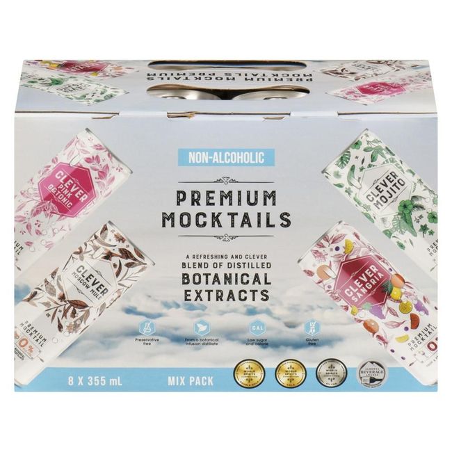 Clever Mocktail - Mocktail Premium Clever Mocktail Mix Pack X8