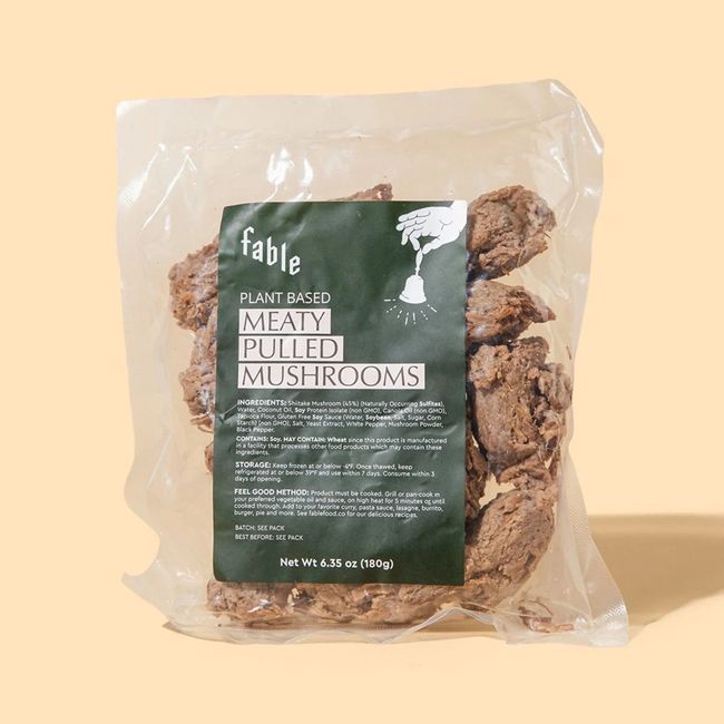 Fable Plant Based Meaty Pulled Shiitake Mushroom, 180 g -- 60 per case