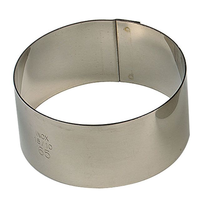 Stainless Steel Round Nonnette Ring, 2.4 inch x 1.2 inch Height Cavity ...