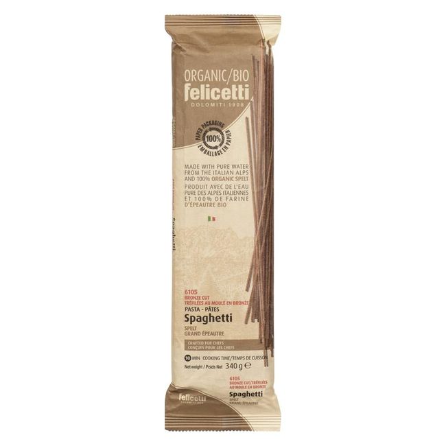 ORGANIC WHOLEWHEAT SPELT SPAGHETTI | FoodServiceDirect.ca - Canada's ...
